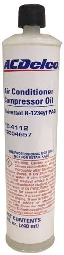 19354657 - Gm/Ac Delco Air Conditioner Compressor Oil (Pag-Psd1) - 8 Oz ...