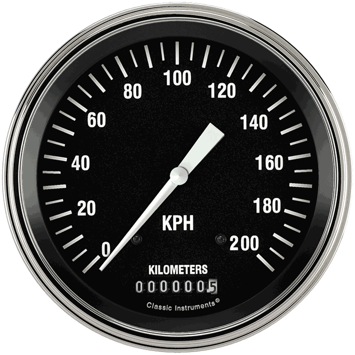 CLASSIC INSTRUMENTS HR58SLF Hot Rod 4 5/8" Speedometer