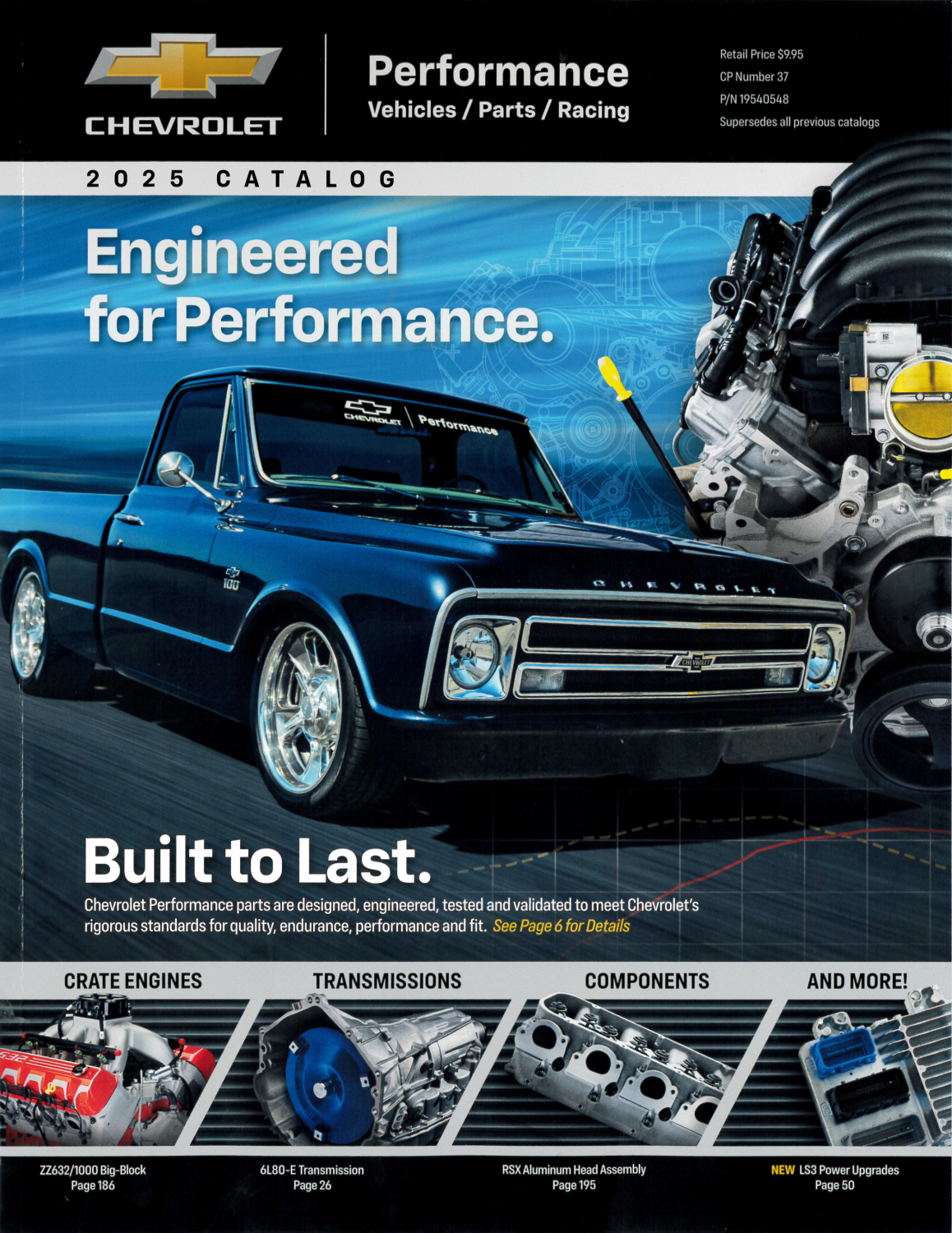 19540548 - 2025 Chevy Performance Catalog Chevrolet Performance Parts