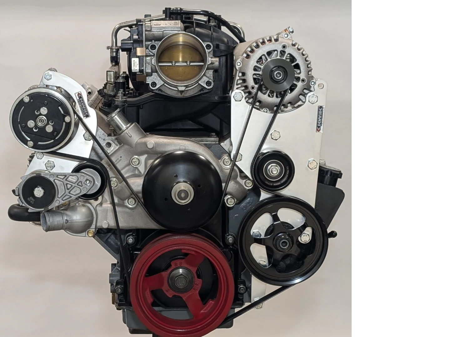 Kwik Performance K10700 Truck 2010-15 Camaro LSx High Mount Mini-AC Bracket Kit