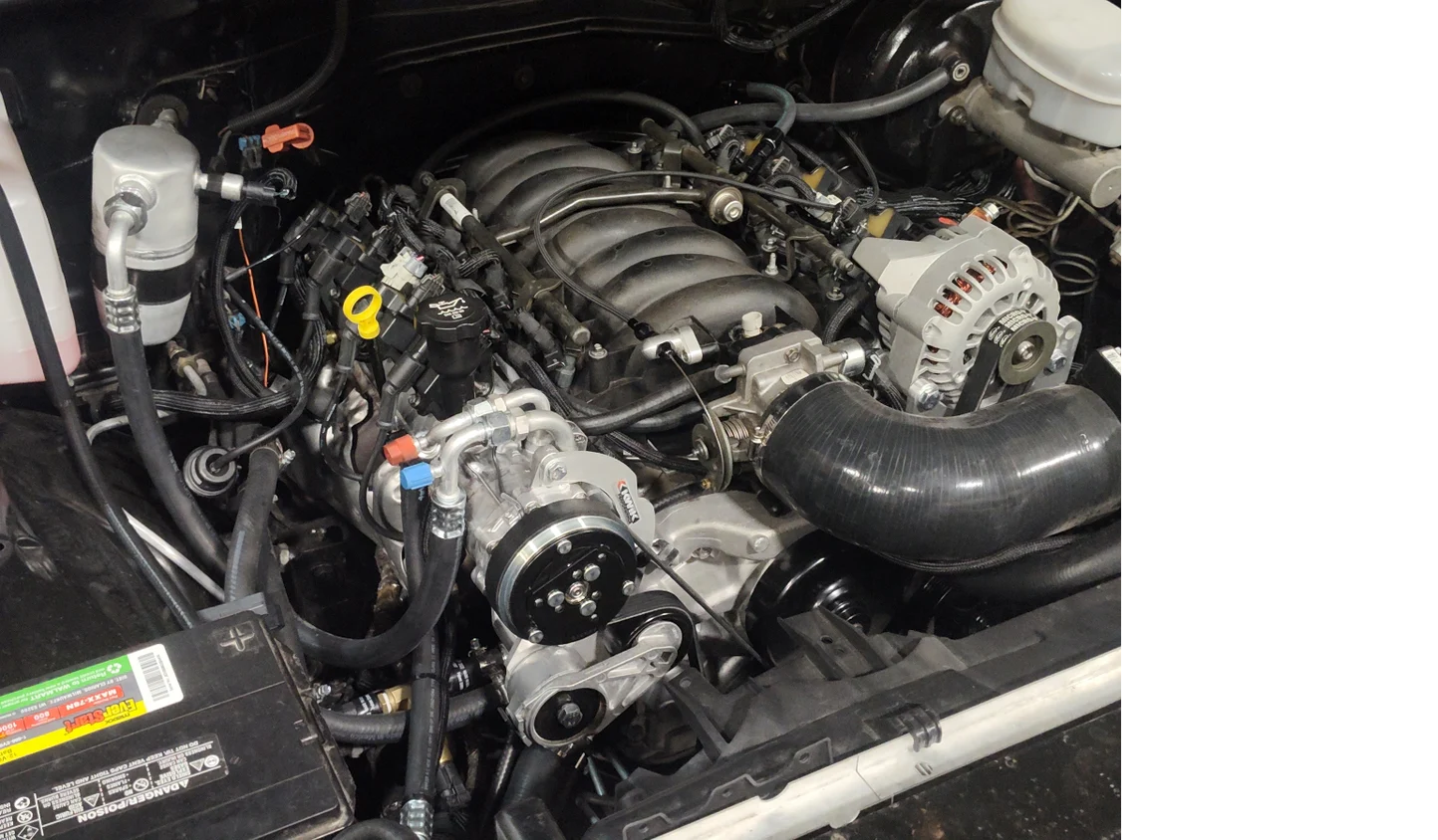 Kwik Performance K10700 Truck 2010-15 Camaro LSx High Mount Mini-AC Bracket Kit